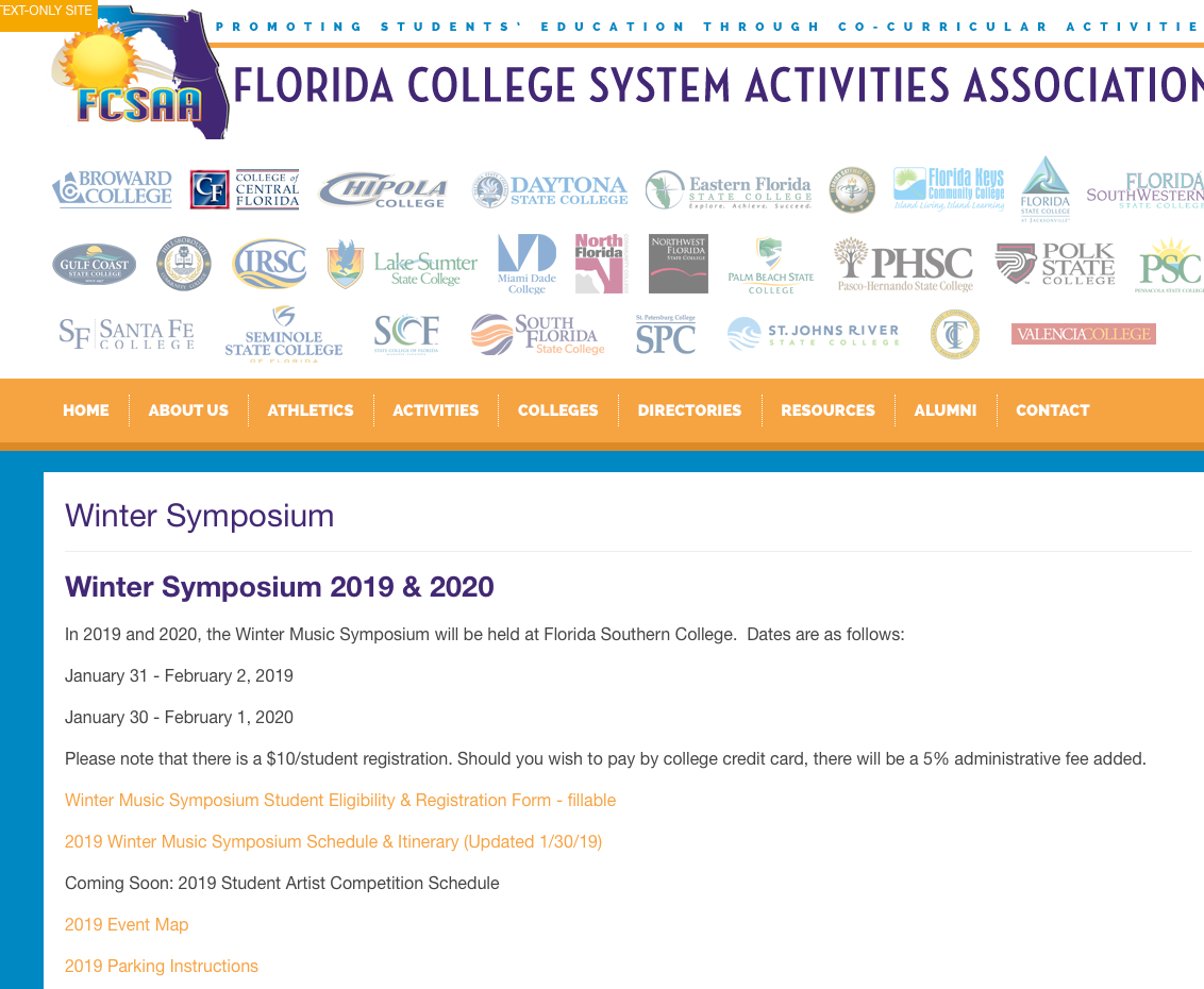 2019 FCSAA Winter Music Symposium – Don Bryn Official Site